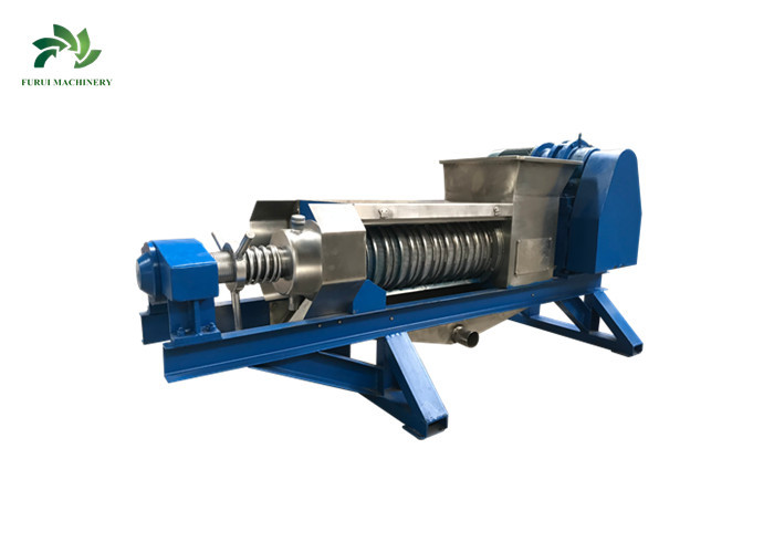 Food Dewatering Screw Press Machine Electronic Waste Recycling With Crusher